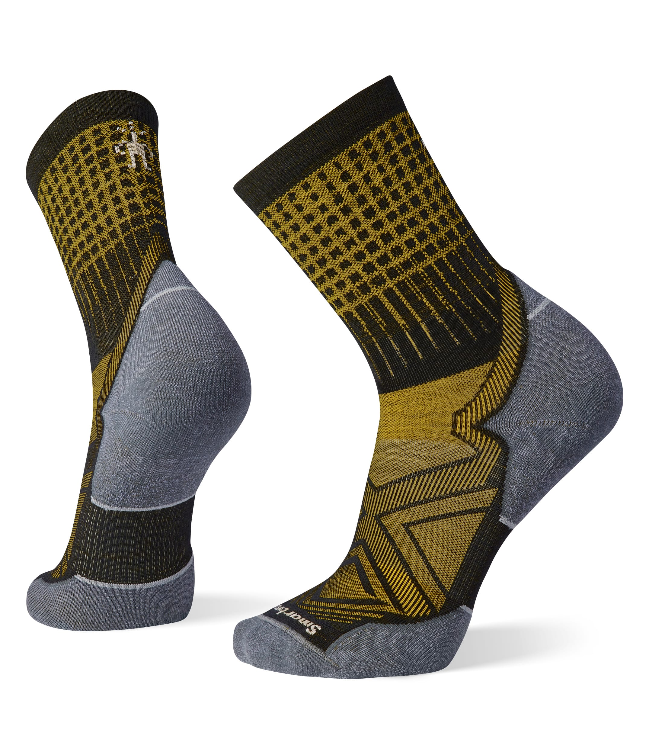 Run Targeted Cushion Pattern Mid Crew Socks | The North Face